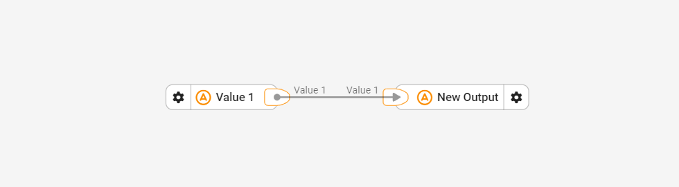 Set flow output using Create Output block Set flow output using Create Output block